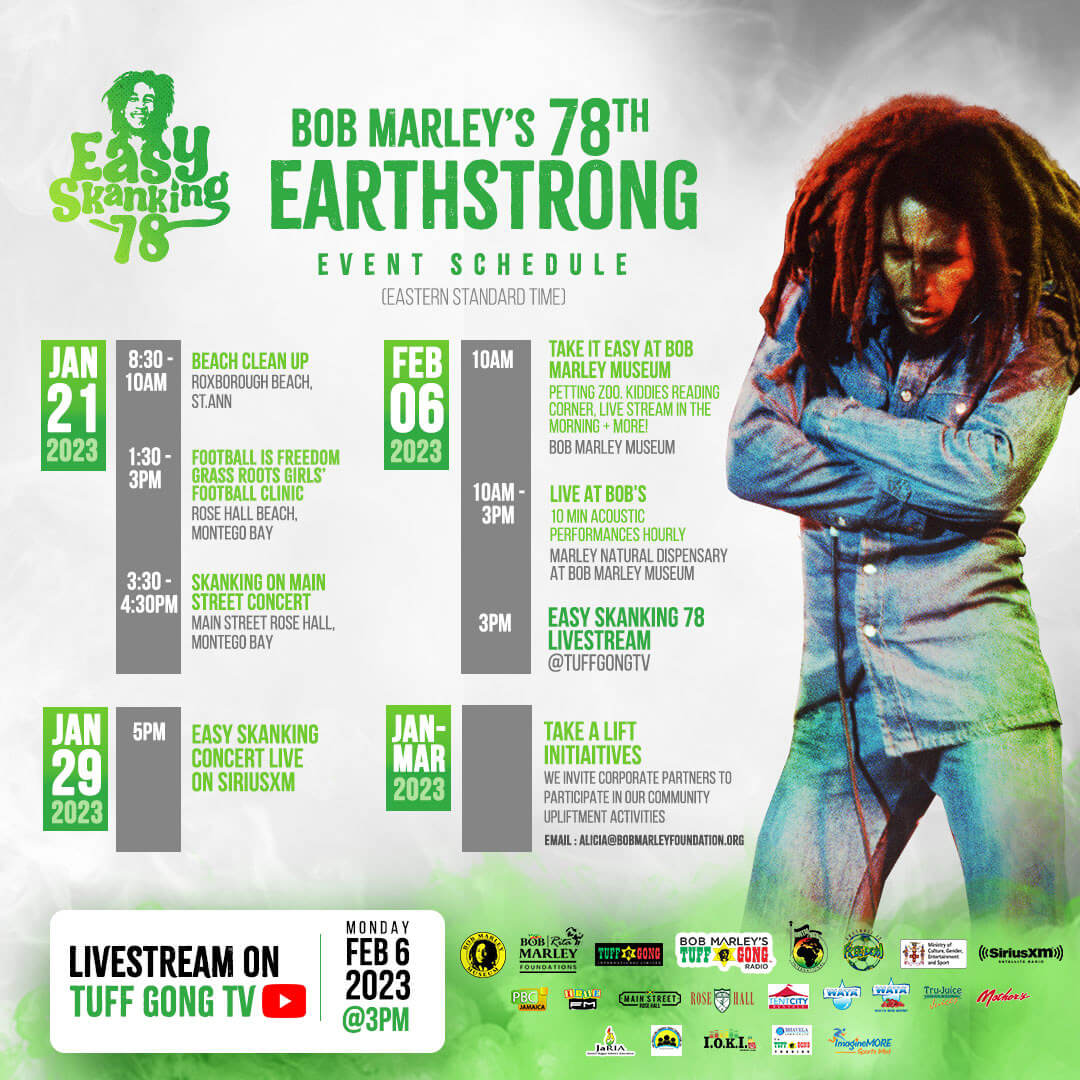 Bob Marley s 78th Earthstrong Celebration The Pier Magazine Bob Marley s 78th Earthstrong Celebration The Pier Magazine