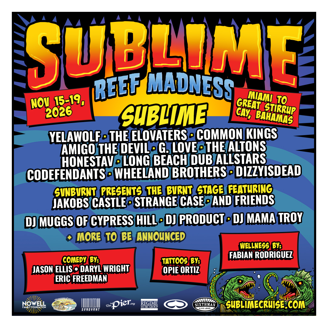 Sublime Announce Reef Madness Cruise With All-Star Lineup Sailing This ...